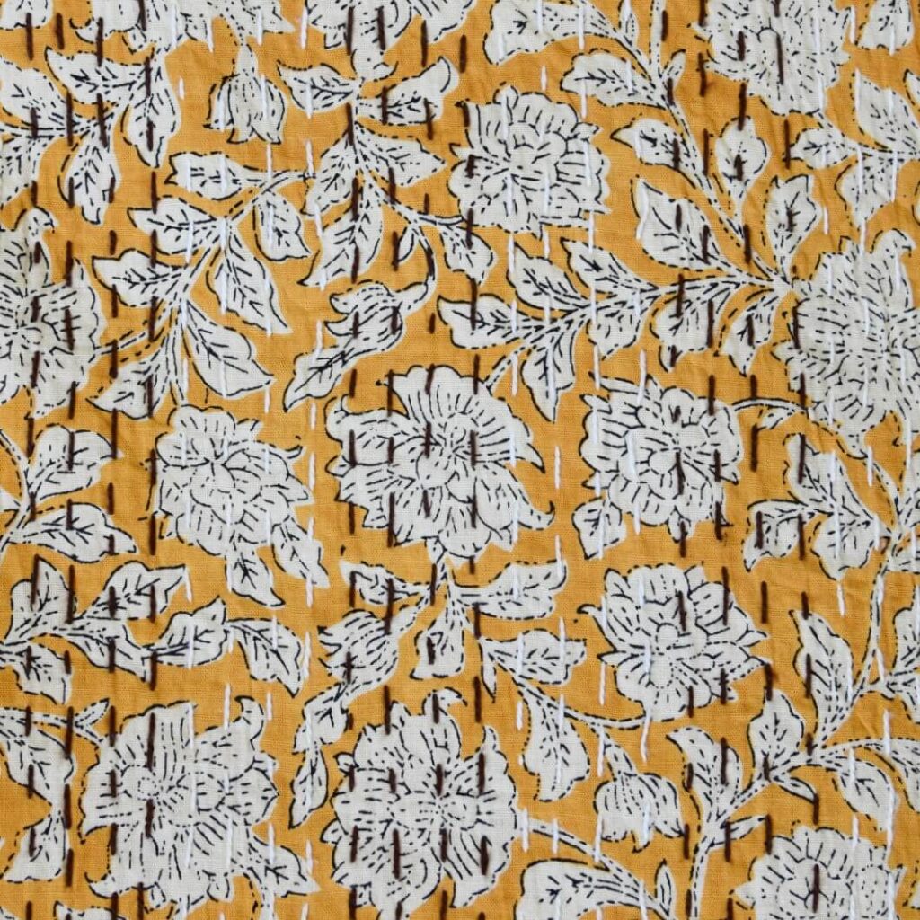 Nabha Hand Block Printed Coverlet - Andsara